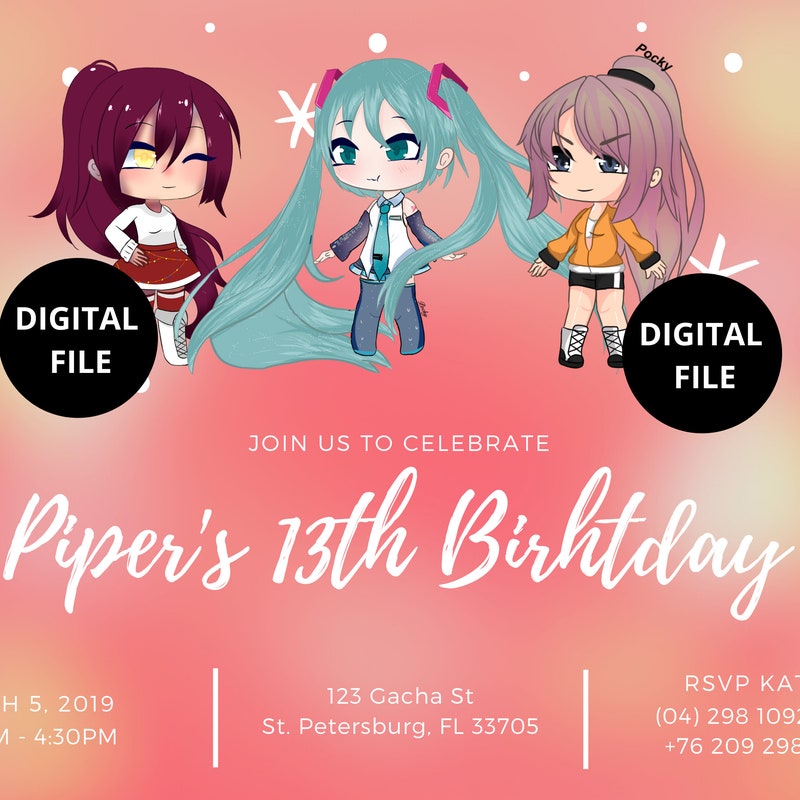 Gacha Life Party - Etsy