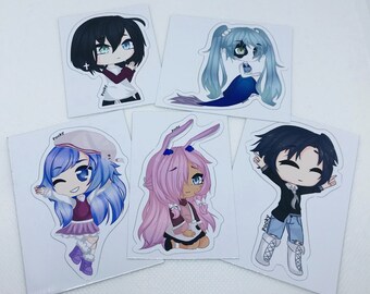 Gacha Life Art Stickers Bundle Set of Ten 10 Stickers - Etsy
