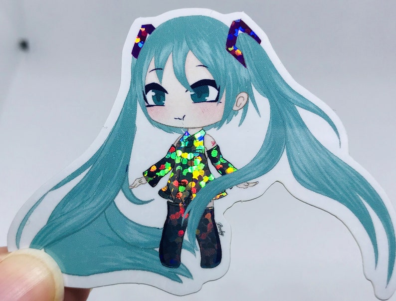 Gacha Girl - Gacha Life Art Glitter Sticker - Etsy