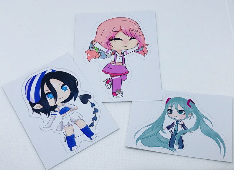 Gacha Life Art Stickers Bundle Set of Six 6 Stickers - Etsy
