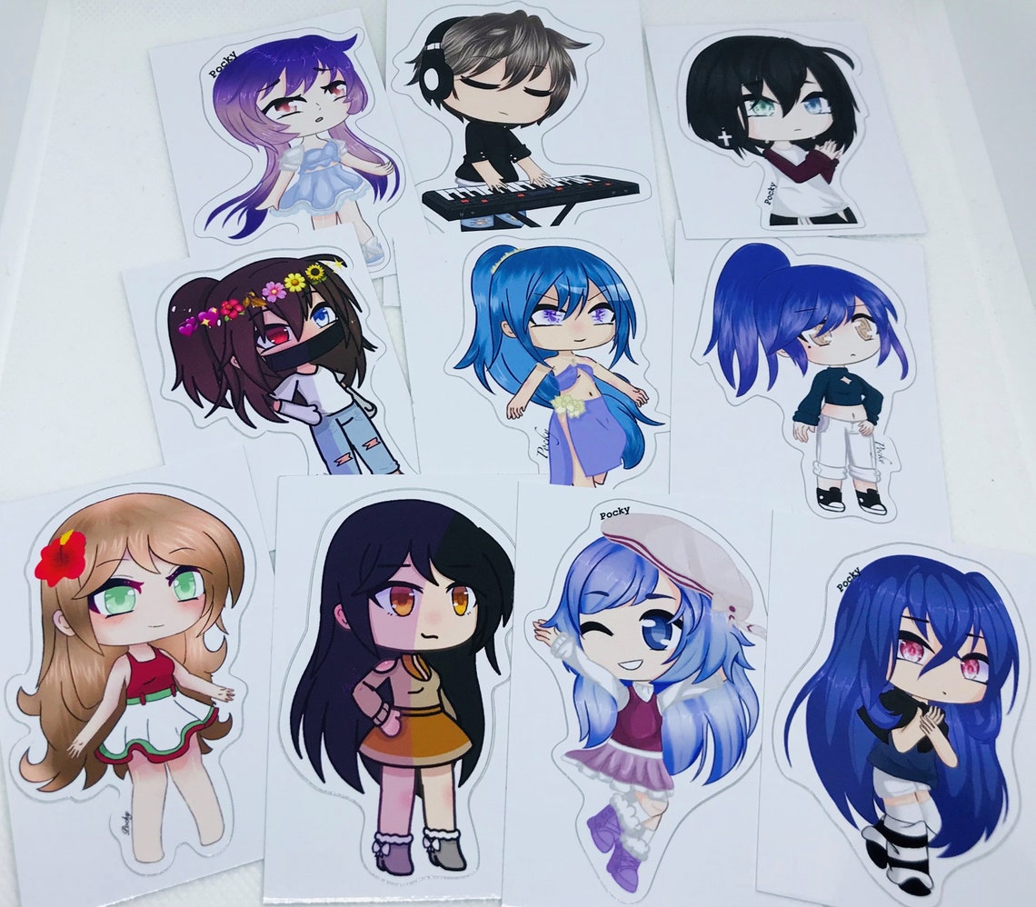 Gacha Life Art Stickers Bundle Set of Ten 10 Stickers - Etsy