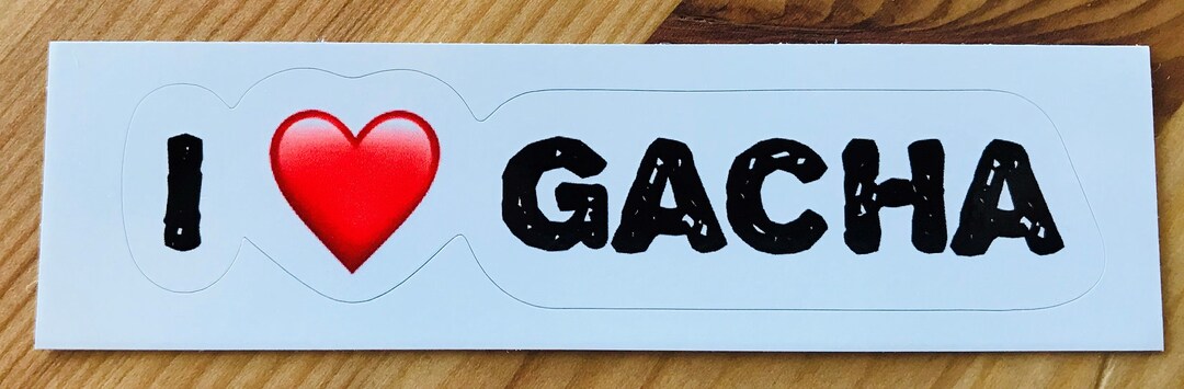 I Love Gacha Die Cut Vinyl Sticker - Etsy