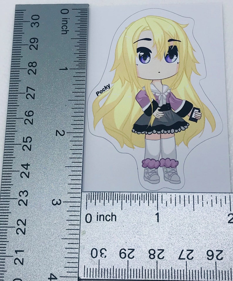 Gacha Blonde Girl Gacha Life Art Vinyl Sticker - Etsy