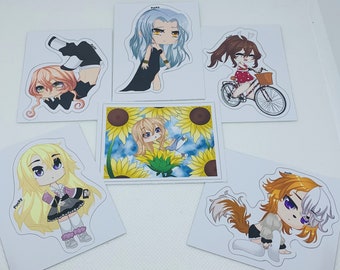 Gacha Life Art Stickers Bundle Set of Ten 10 Stickers - Etsy