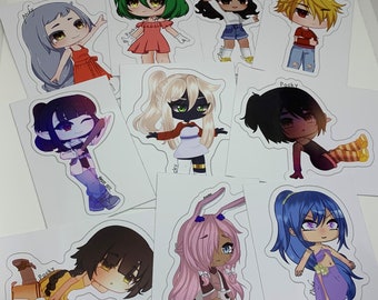 Gacha Life Art Stickers Bundle Set of Ten 10 Stickers | Etsy
