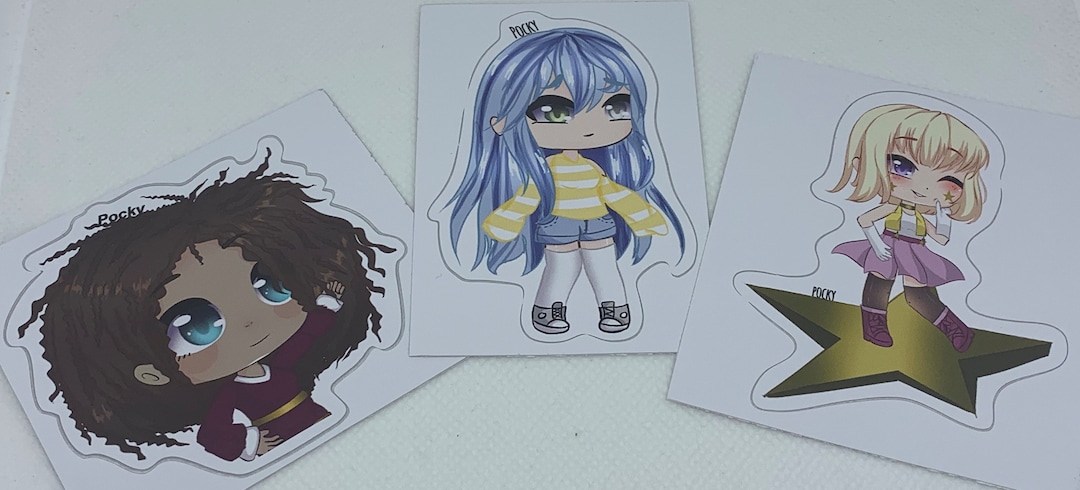 Gacha Life Art Stickers Bundle - Set of Three (3) Stickers - Etsy