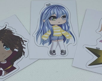 Gacha Life Art Stickers Bundle Set of Ten 10 Stickers - Etsy