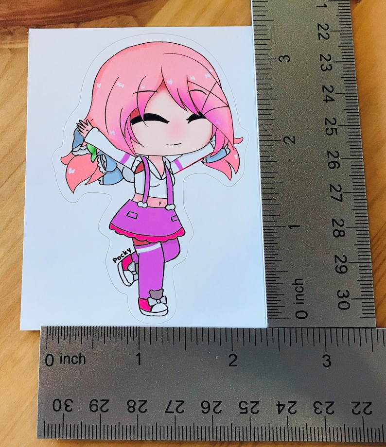 Gacha Girls Gacha Life Art Stickers Bundle Set Of Three 3 Stickers Etsy
