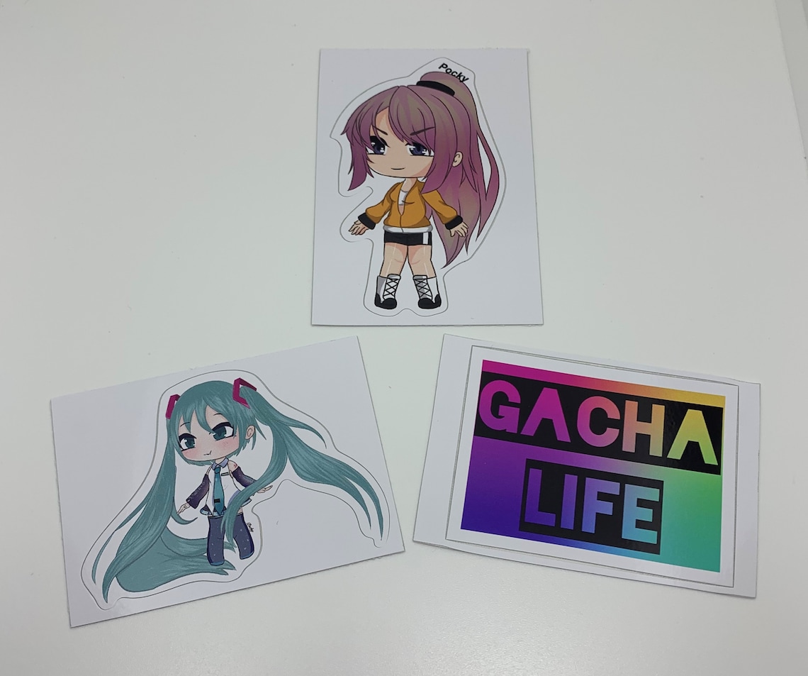 Gacha Life Art Sticker Bundle Set of 20 Stickers All | Etsy