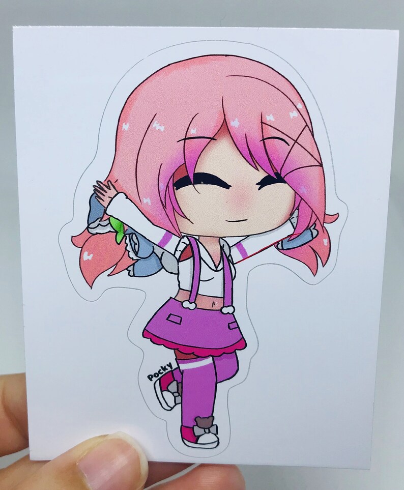 Gacha Girls Gacha Life Art Stickers Bundle Set Of Three 3 Stickers Etsy