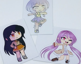 Gacha Life Art Stickers Bundle Set of Ten 10 Stickers - Etsy