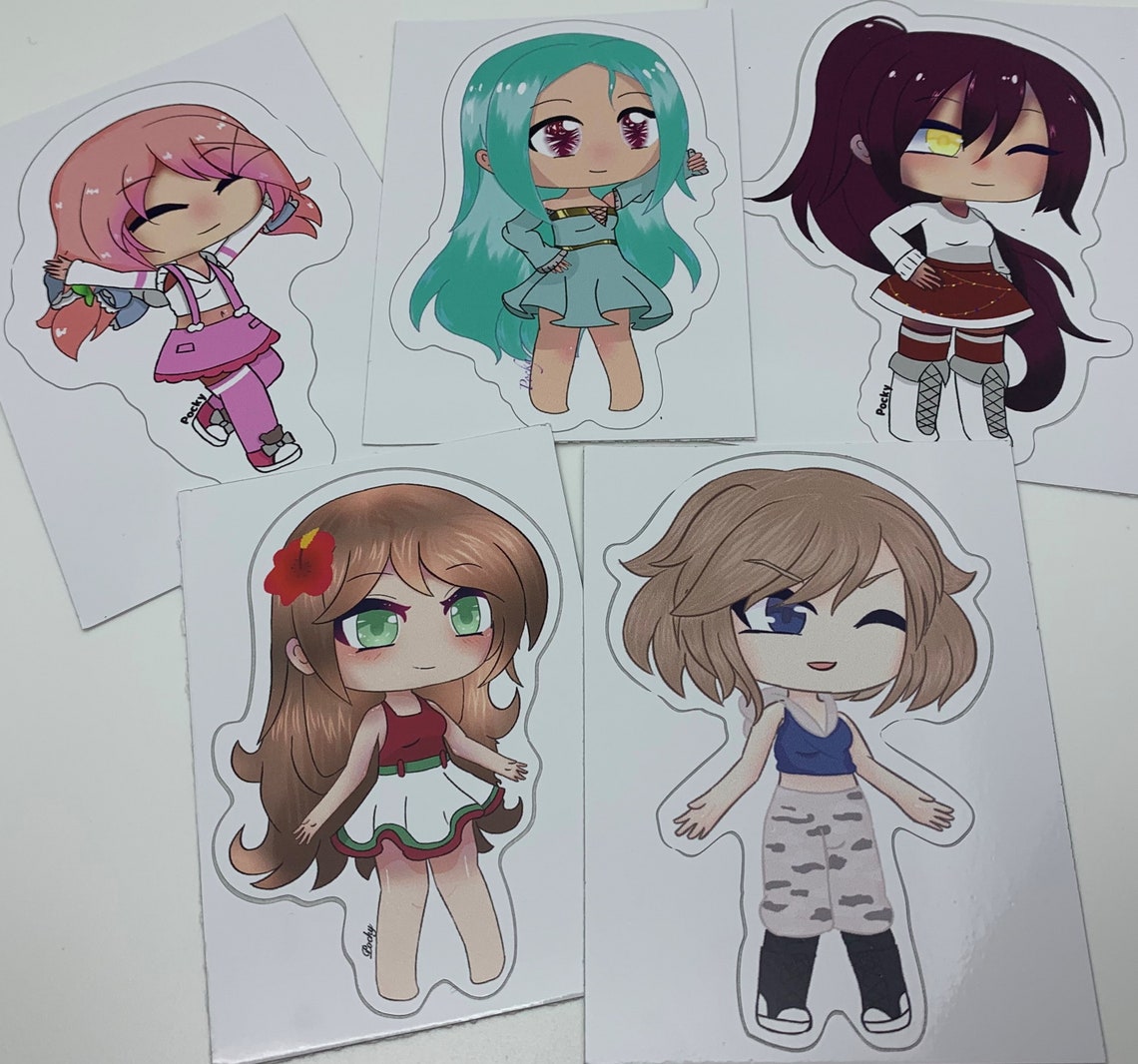 Gacha Life Art Sticker Bundle (set of 20 Stickers - All Different ...