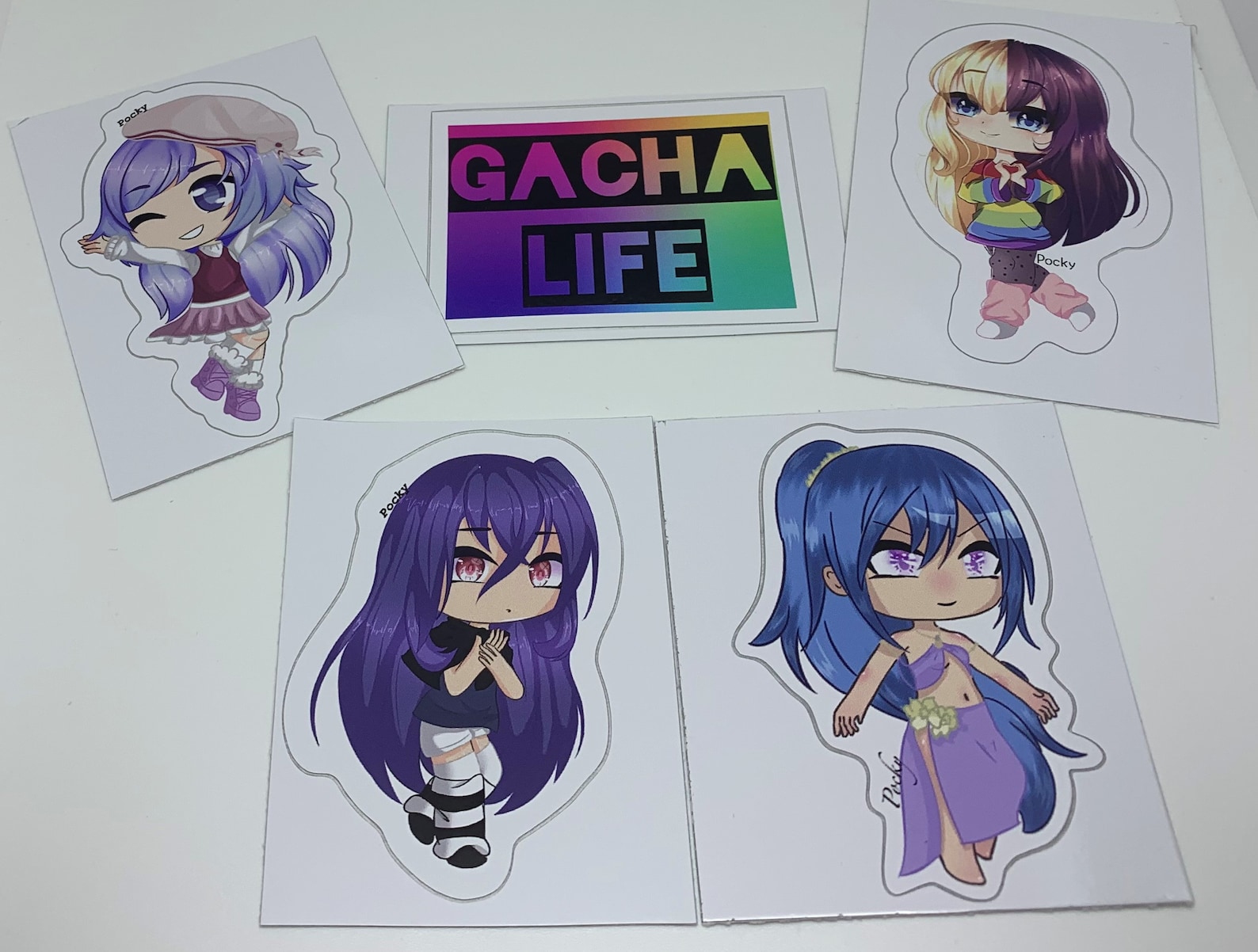 Gacha Life Art Stickers Bundle Set de Diez 10 Pegatinas - Etsy España