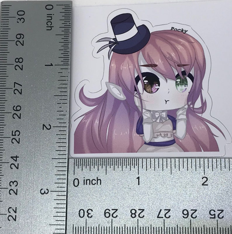 Gacha Girl With Hat - Gacha Life Art Vinyl Sticker - Etsy