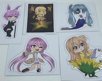 Gacha Life Art Stickers Bundle Set of Ten 10 Stickers - Etsy