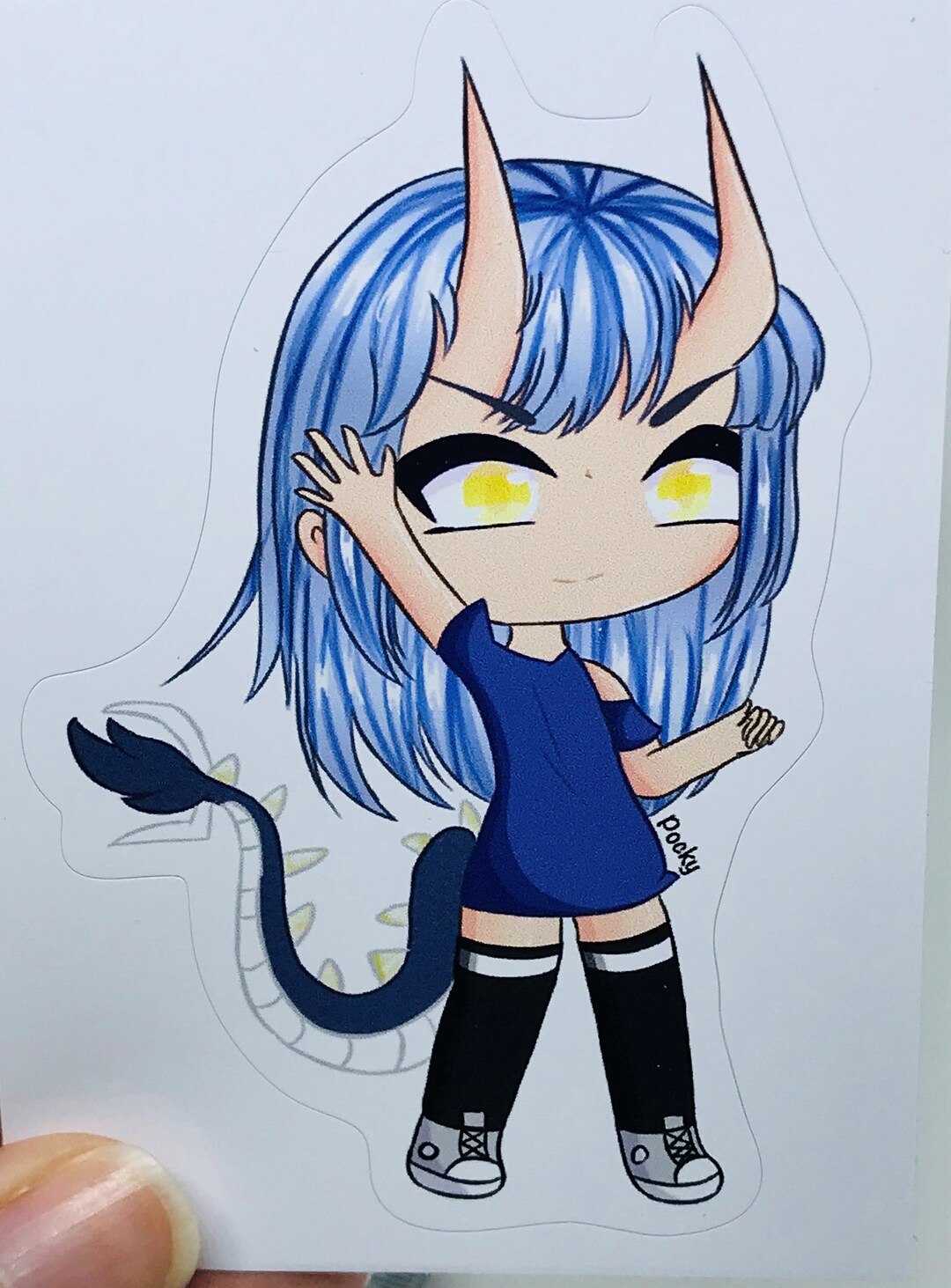Gacha Life Art Sticker - Etsy Australia