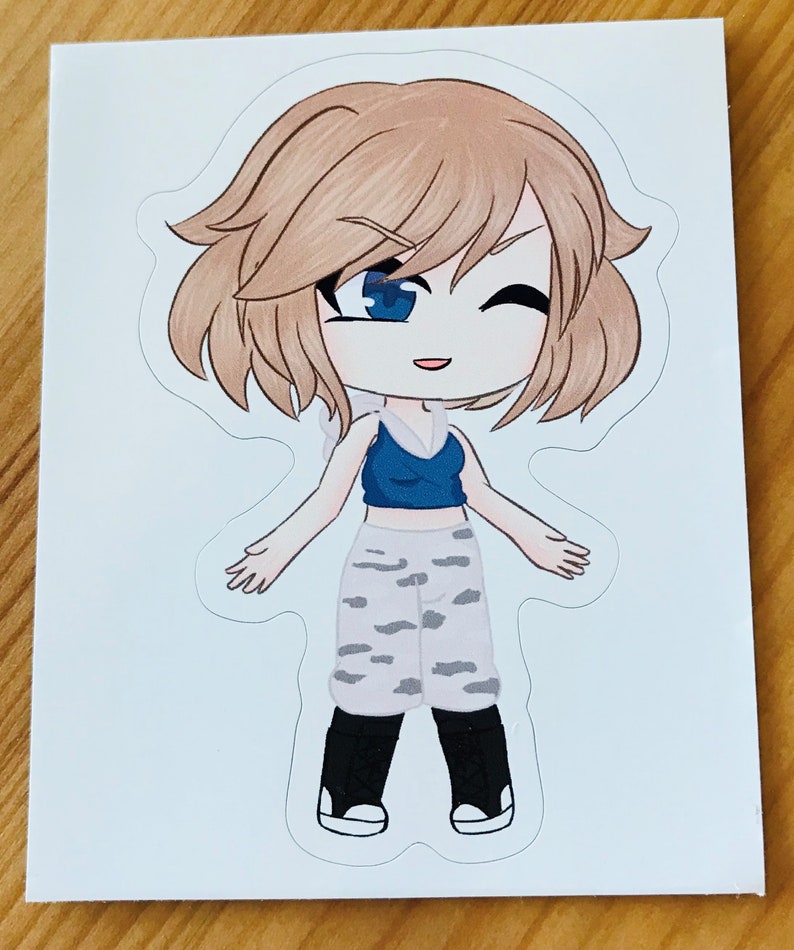 Gacha Girls Gacha Life Art Stickers Bundle Set Of Five 5 Stickers Etsy