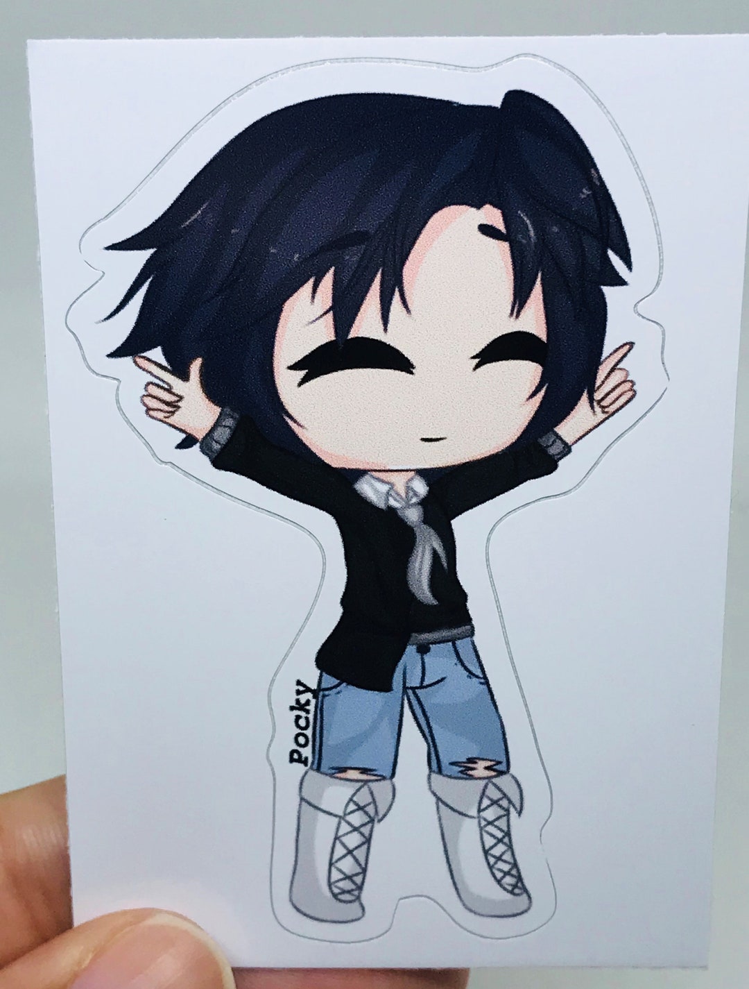 Gacha Boy - Gacha Life Art Vinyl Sticker - Etsy