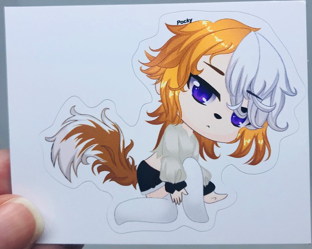 Gacha Fox - Gacha Life Art Vinyl Sticker - Etsy