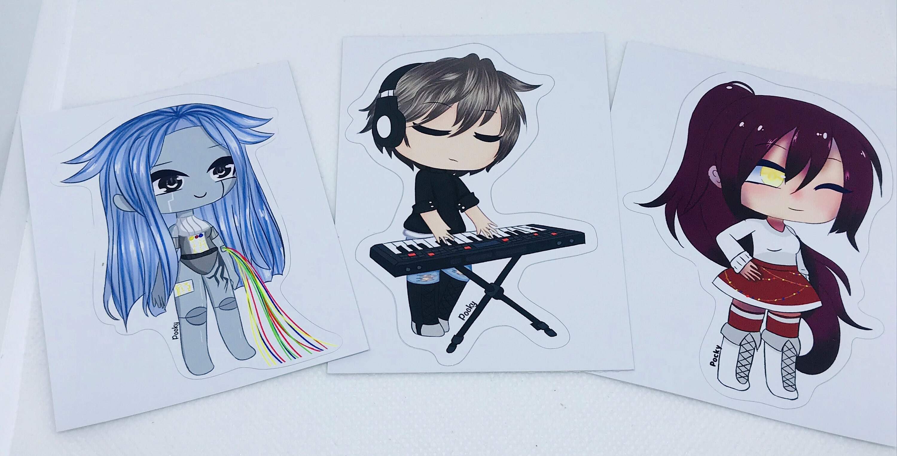 Gacha Life Art Stickers Bundle - Set of Nine (9) Stickers - Etsy