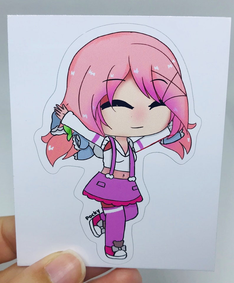 Gacha Girls Gacha Life Art Stickers Bundle Set of Five 5 - Etsy