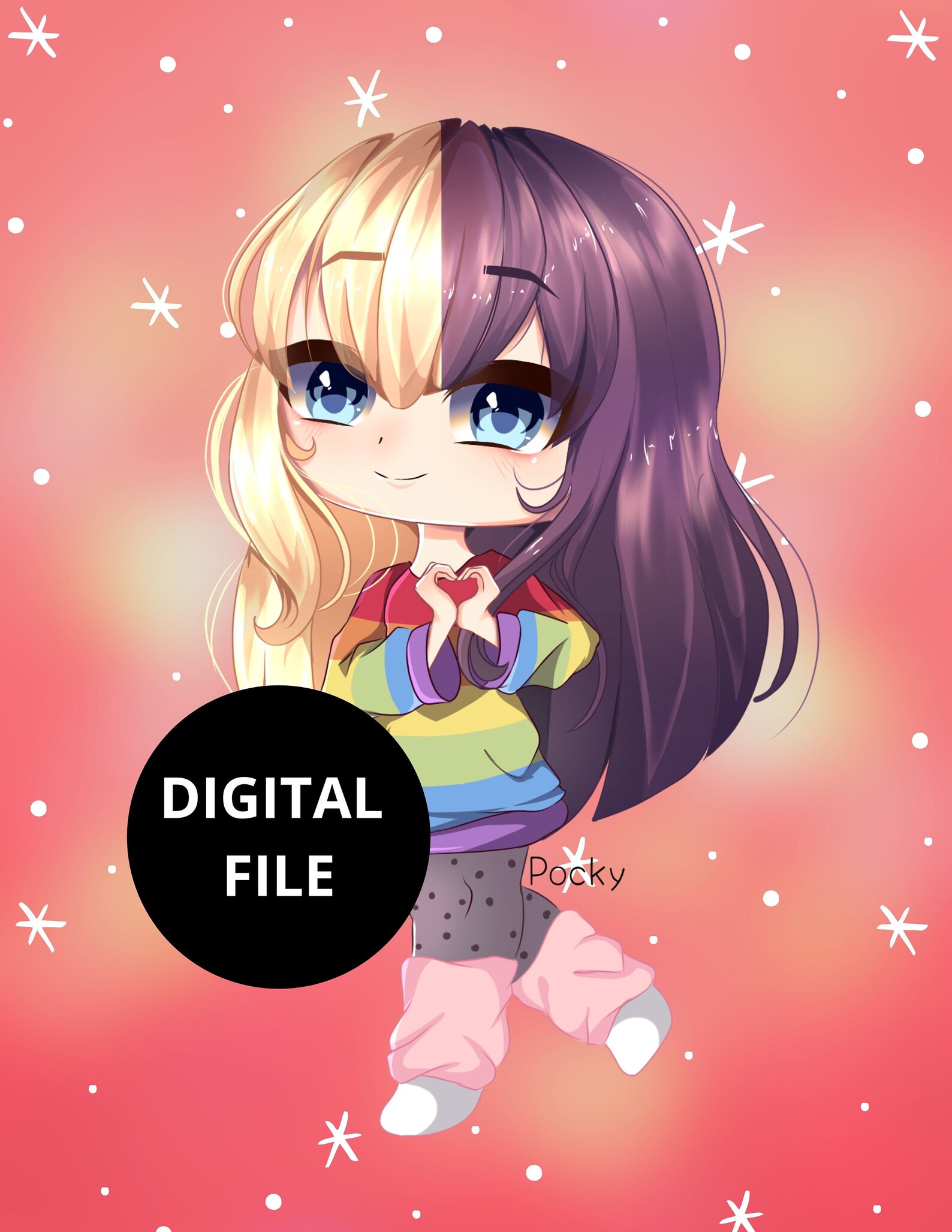 Gacha Life Birthday Party Personalized Poster and Printable - Etsy