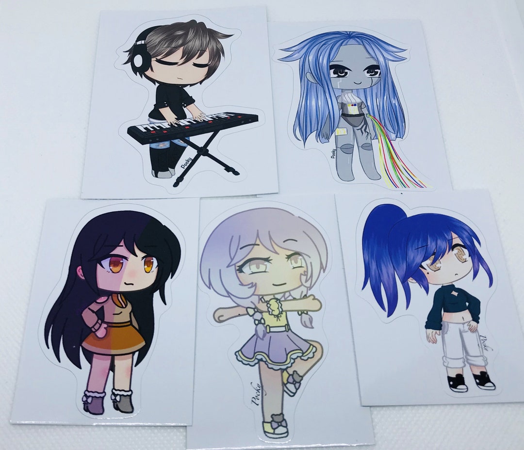 Gacha Life Art Stickers Bundle - Set of Five (5) Stickers - Etsy