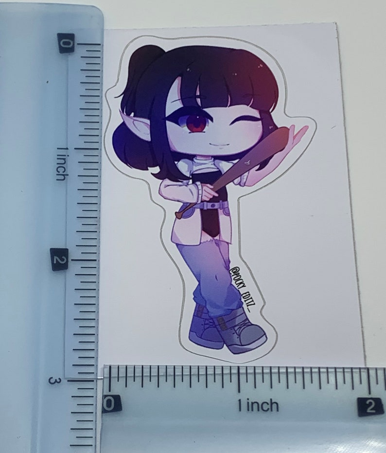 Gacha Girl With Baseball Bat Gacha Life Art Sticker - Etsy Israel