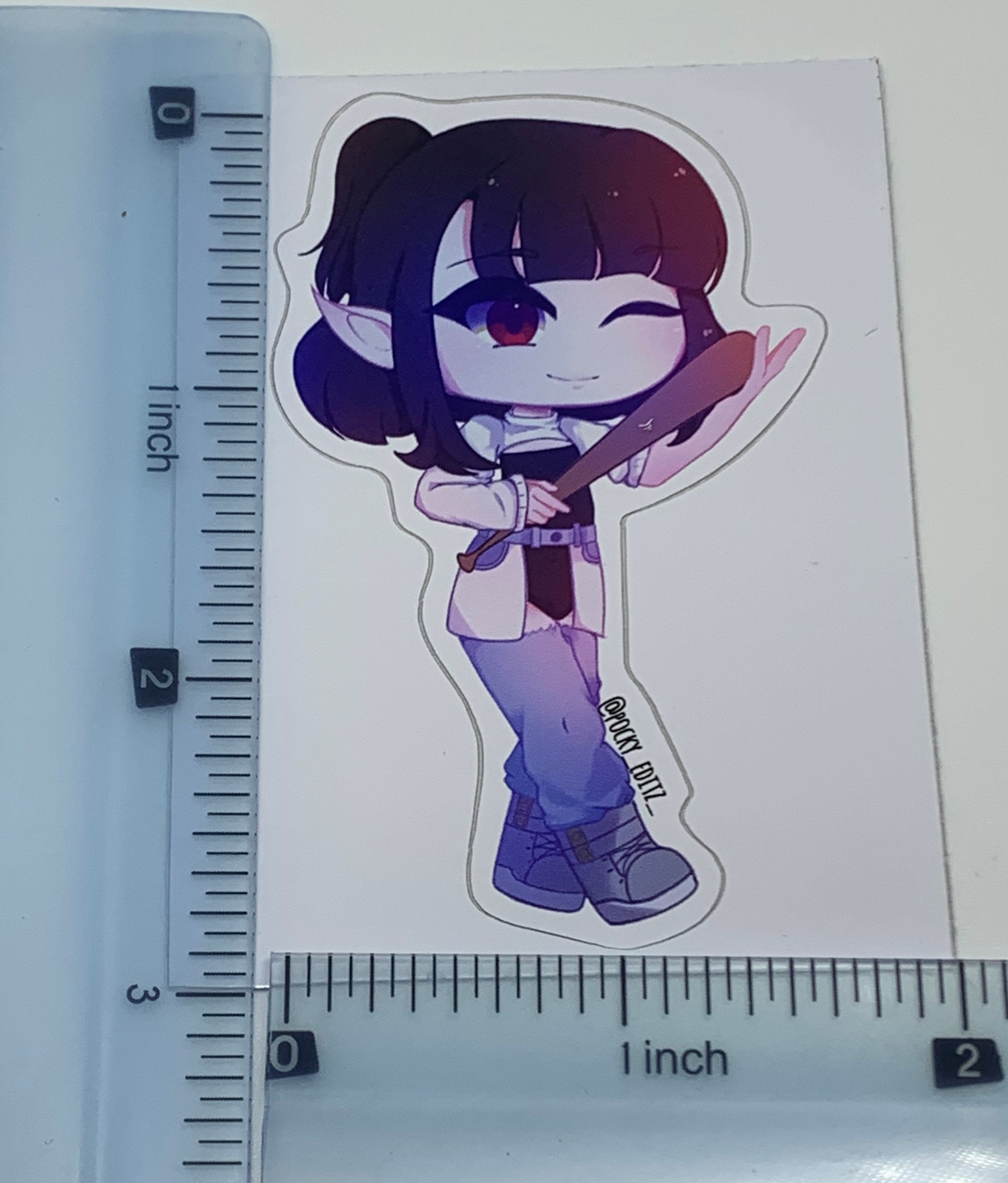 Gacha Girl With Baseball Bat Gacha Life Art Sticker - Etsy Israel