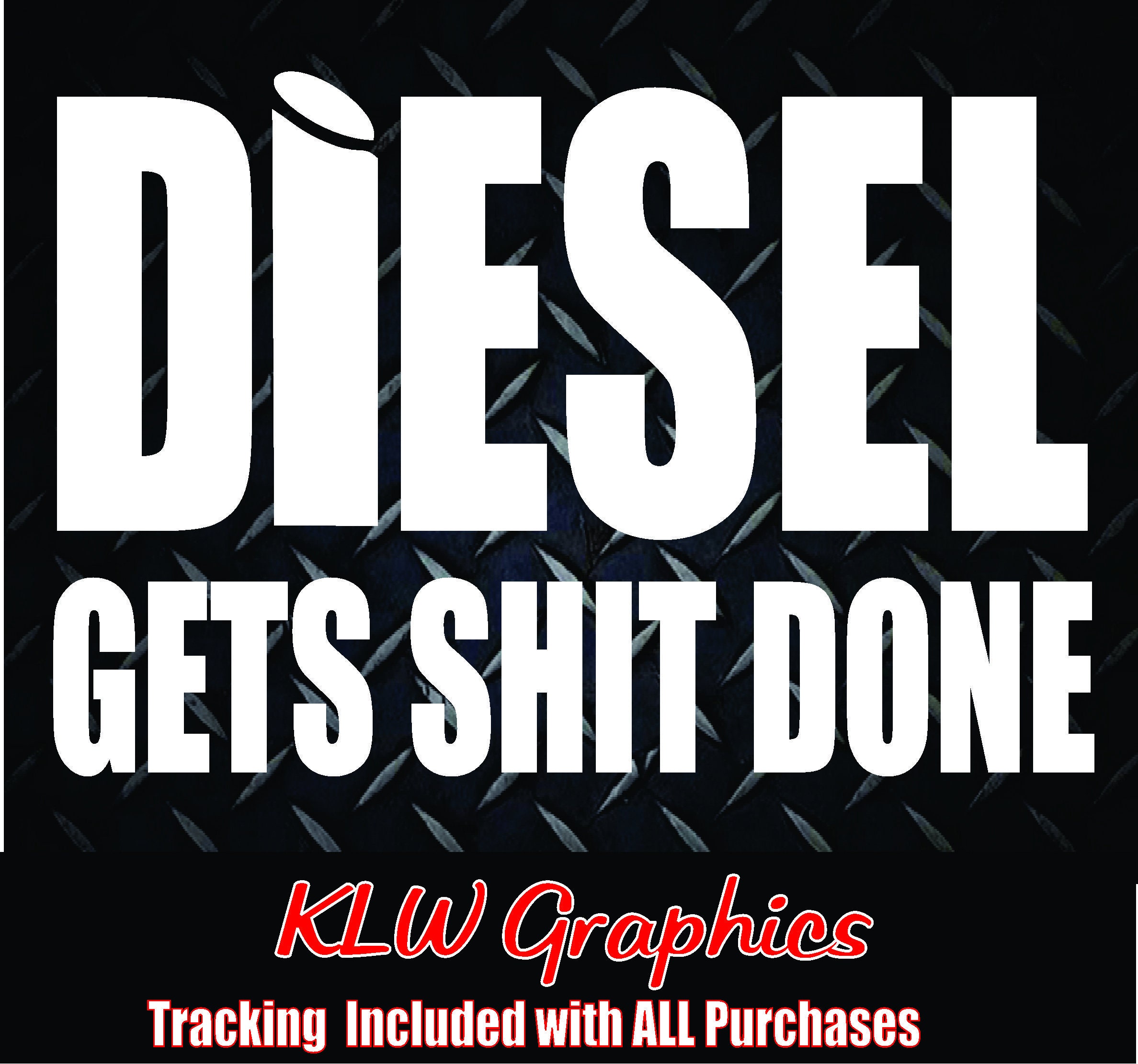 Diesel Gets Sht Done Vinyl Decal Sticker Stacks TRUCK Powerstroke ...