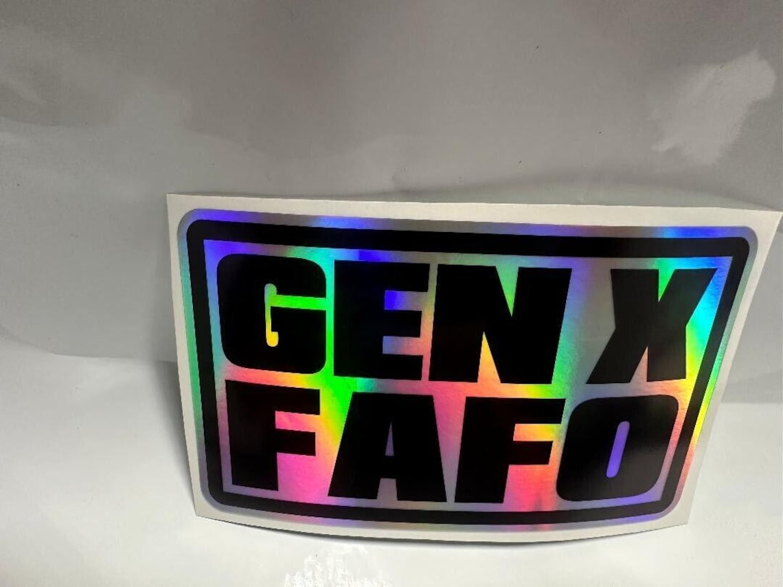 Gen X FAFO Decal Sticker Turbo Diesel Truck 7.3 6.7 6.6 70s 80s Kids ...