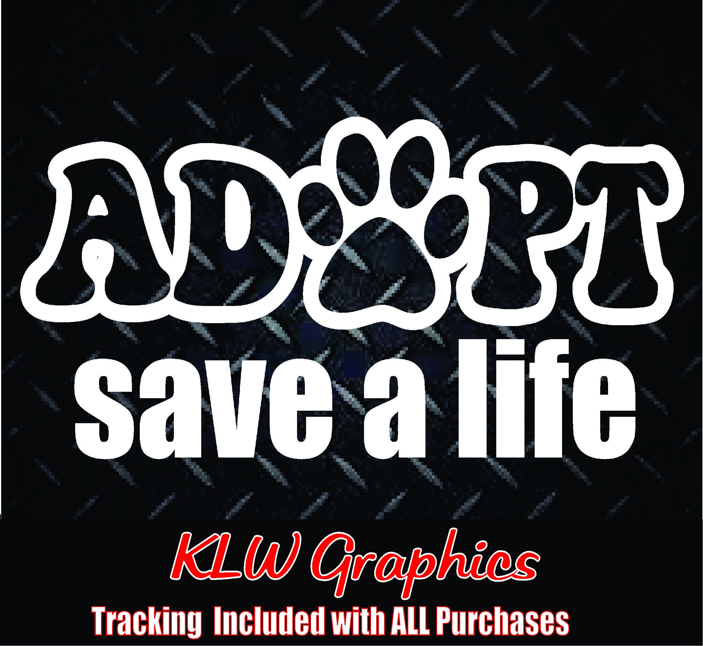 Adopt Save a Life Vinyl Decal Sticker Truck Car Family Pets - Etsy