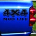 4x4 Mud Life Vinyl Decal Sticker Diesel Truck Crew Cab 1500 2500 off ...