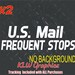 U.S. Mail Frequent Stops Car Window Decal Sticker Rural Carrier Truck ...
