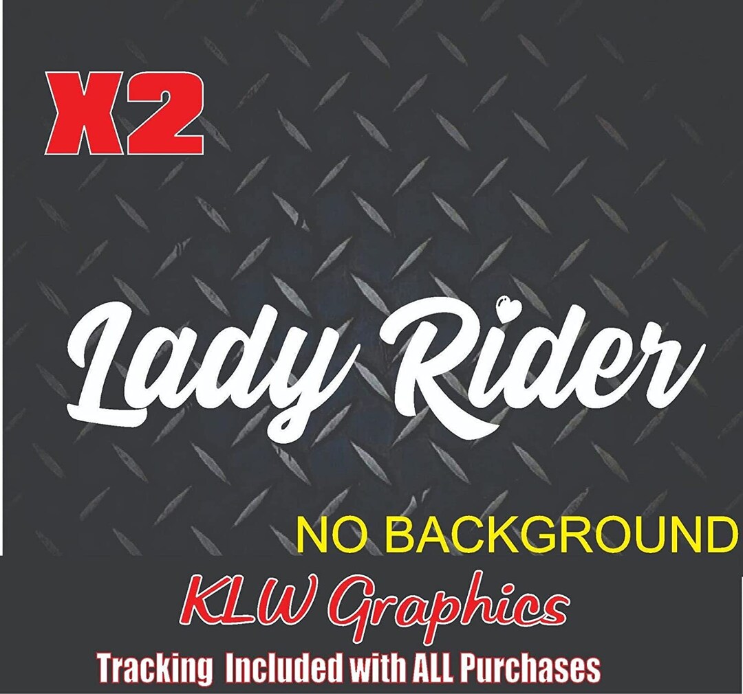 Lady Rider Decal Female Driven Vinyl Decal Car DUB Euro Diesel Truck ...