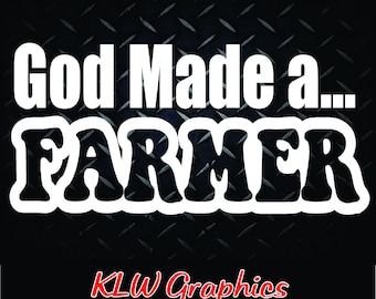 Support Your Local Farmer Decal, Tractor Sticker, Agricultural Decal ...