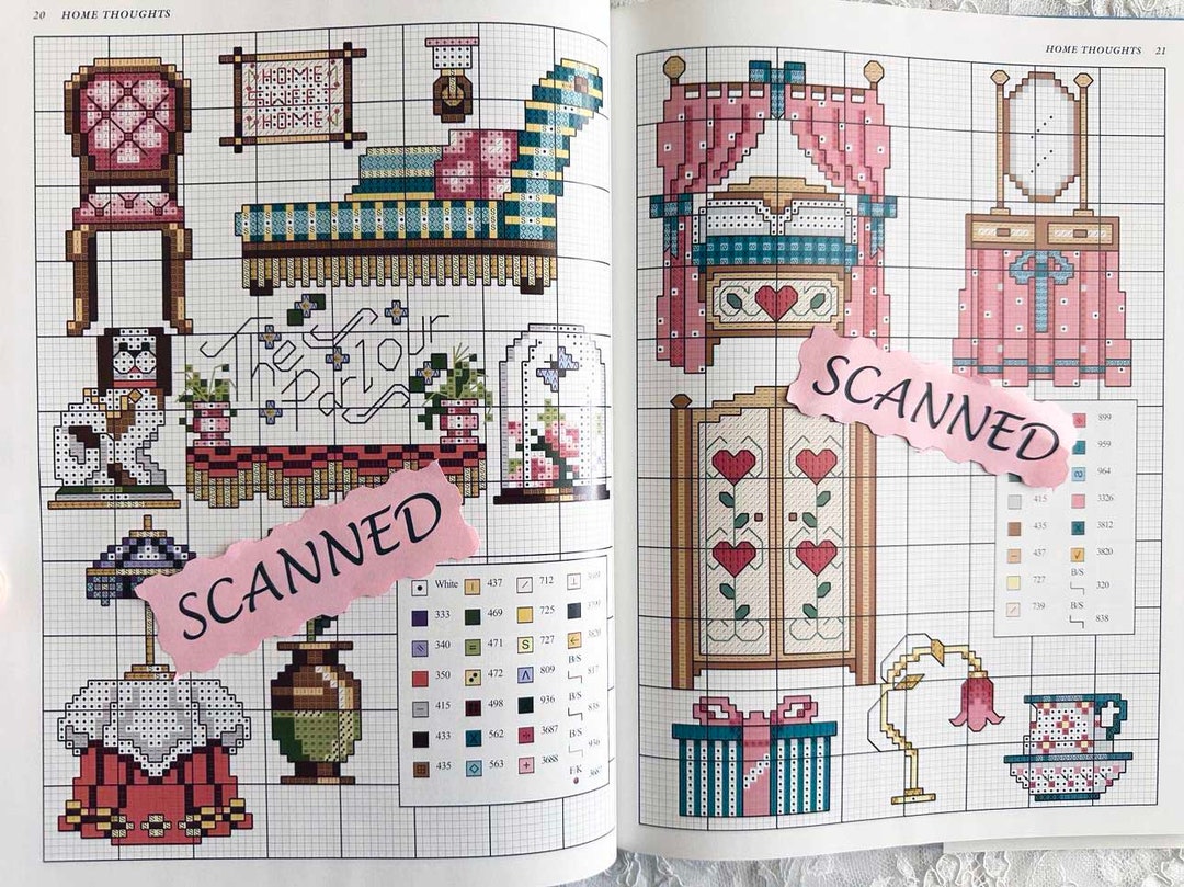 Sue Cook WIZARD VICTORIAN HOUSES Tons of Color Cross Stitch Designs ...