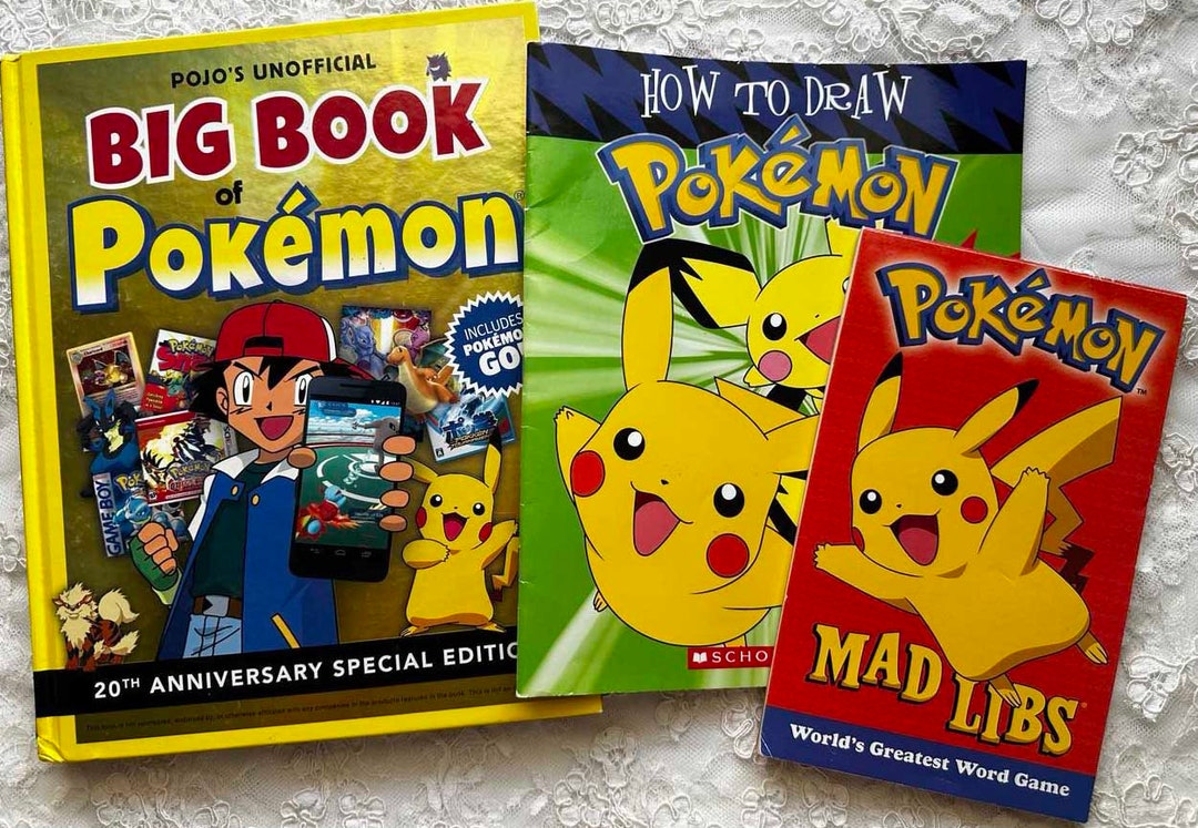 POKEMON 3 DIFFERENT BOOKS Pojo's Unofficial Big Book 20th Anniversary ...