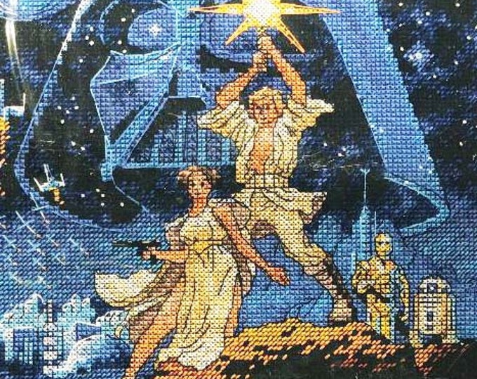 LUKE & Princess Leia STAR WARS Lucasfilm Counted Cross Stitch Kit ...