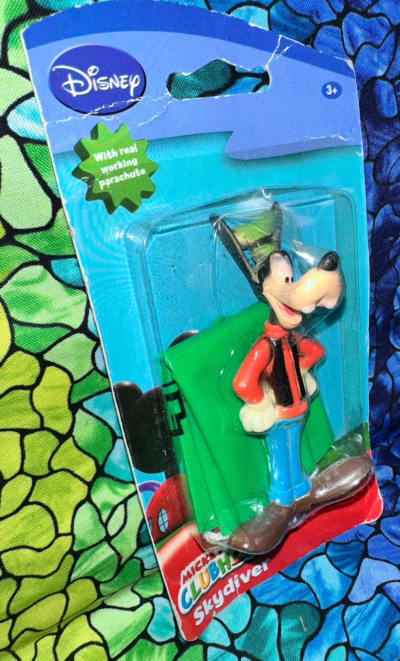 DISNEY GOOFY MICKEY Mouse Playhouse Skydiver Toy for Kids With Real ...