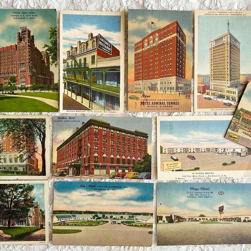 Motel Postcards - Etsy