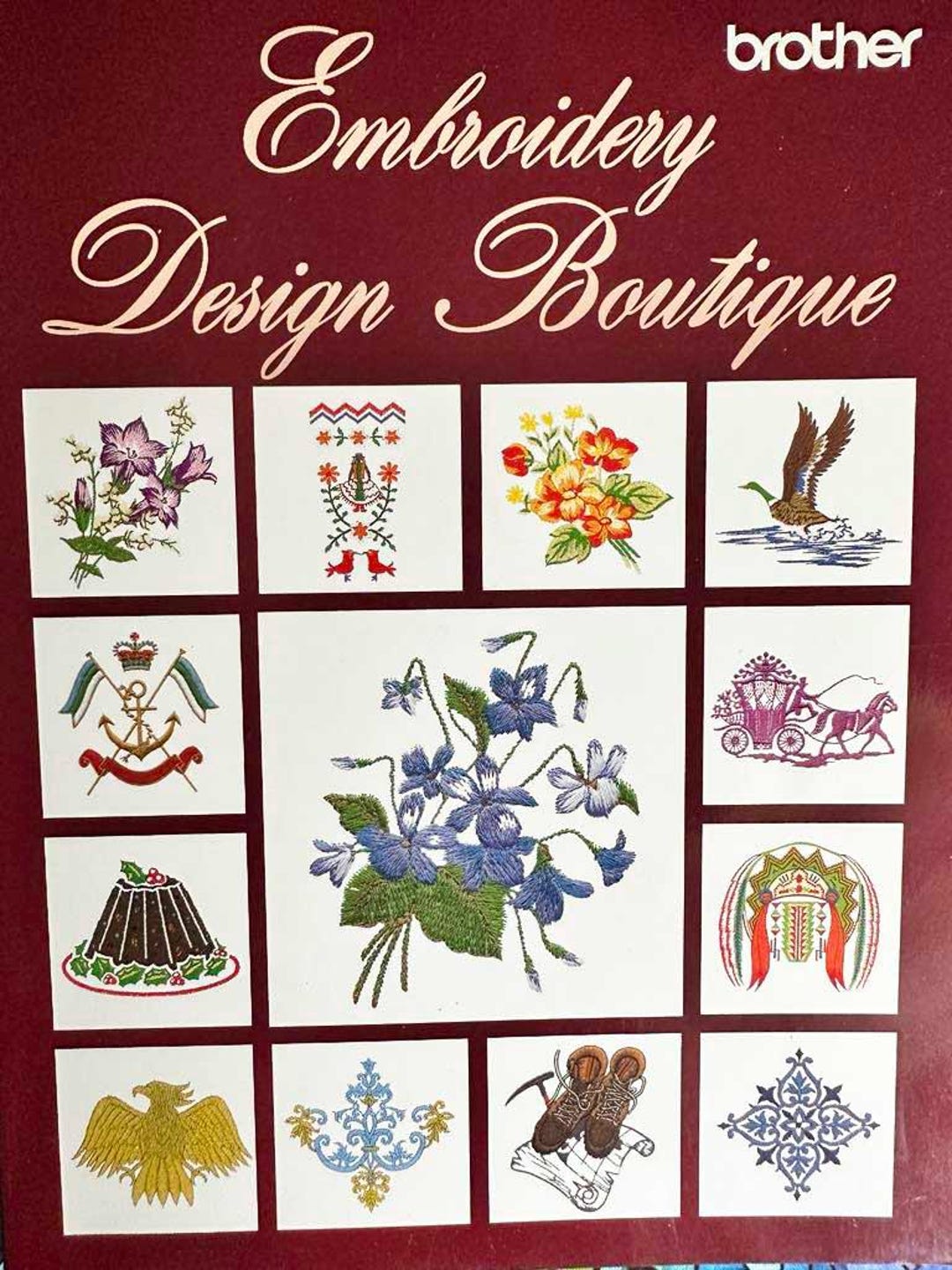 BROTHER Embroidery Designs Boutique Catalog Model: SA-EDB * Catalog ...
