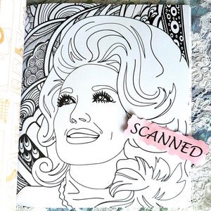 DOLLY PARTON UNOFFICIAL Coloring Book With Quality White Paper Country ...