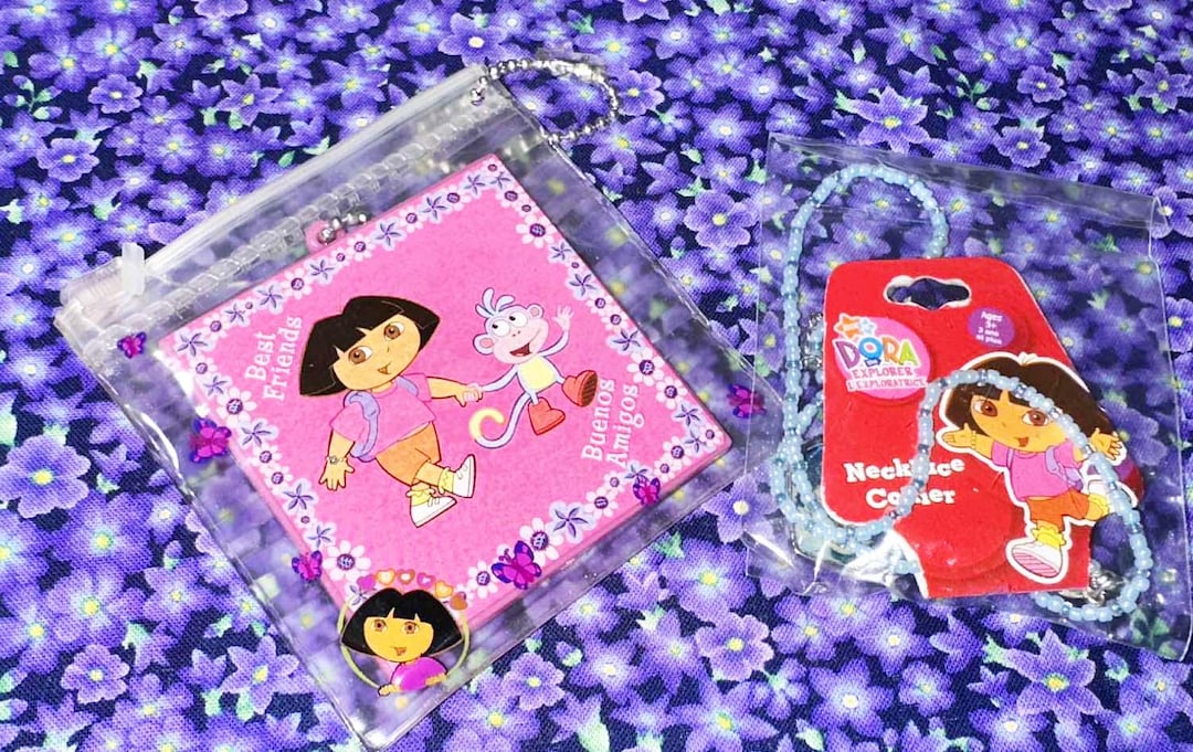 TWO (2) DORA EXPLORER Claire's Vintage Girl's Charm Necklace and Best ...