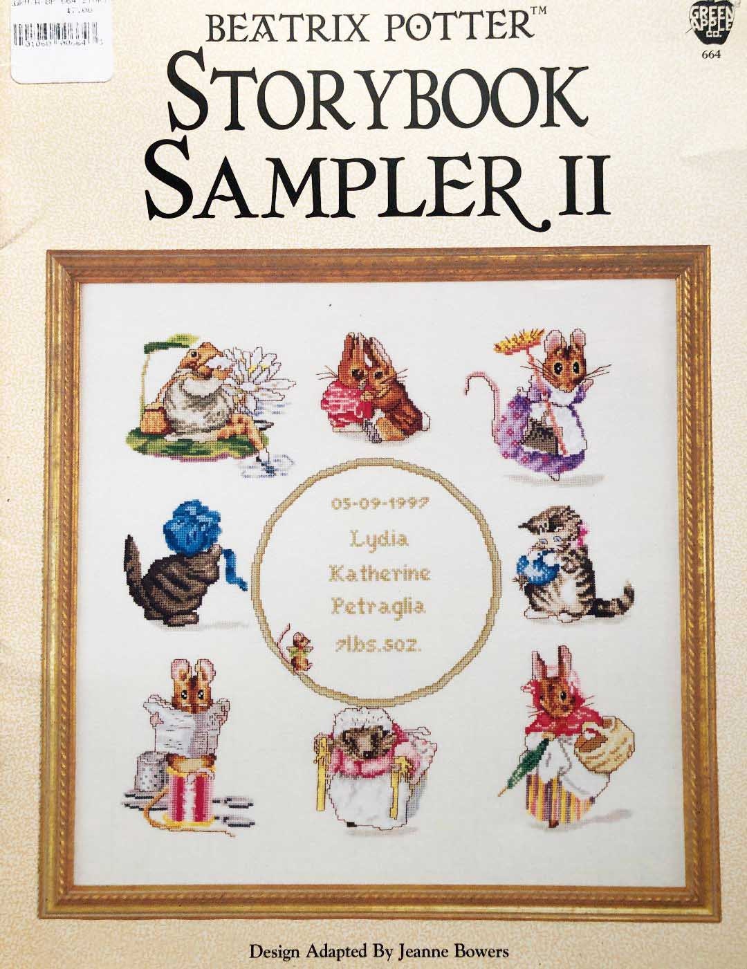BEATRIX POTTER STORYBOOK Sampler 2 Jeanne Bowers Vintage 1998 - Etsy