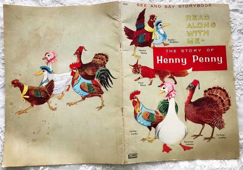 THREE (3) Vintage Childrens Books HENNY PENNY the Bedtime Book Golden ...