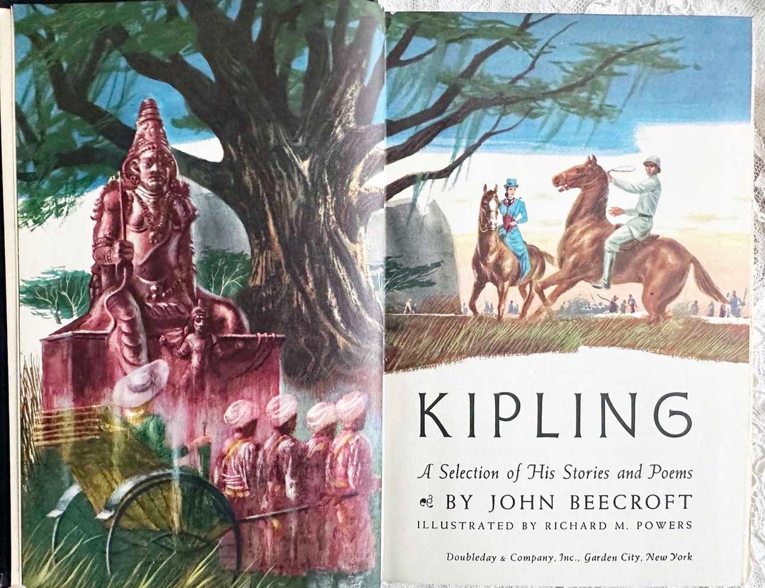 1956 KIPLING SELECTION of His STORIES and Poems by John Beecroft ...