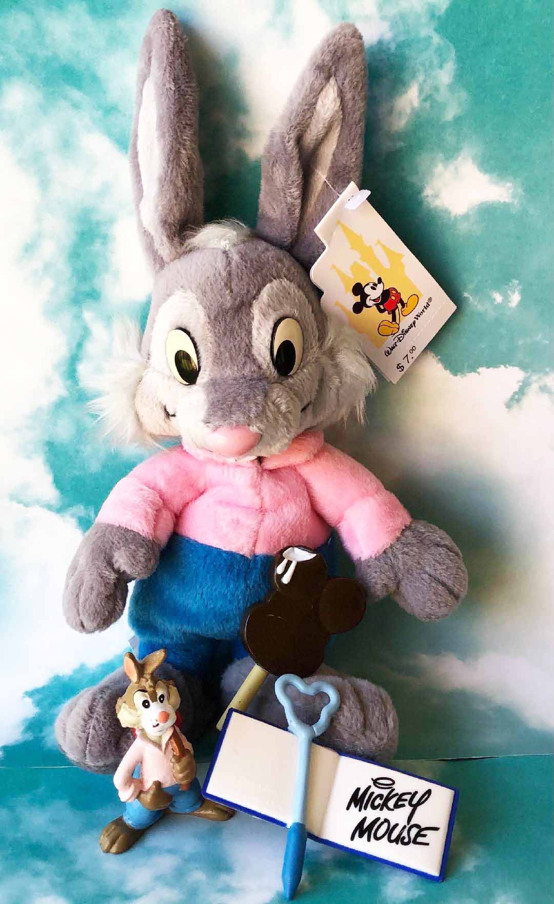 RARE PVC Brer Rabbit Disney Bean Bag Mickey Ice Cream Bar and Autograph ...