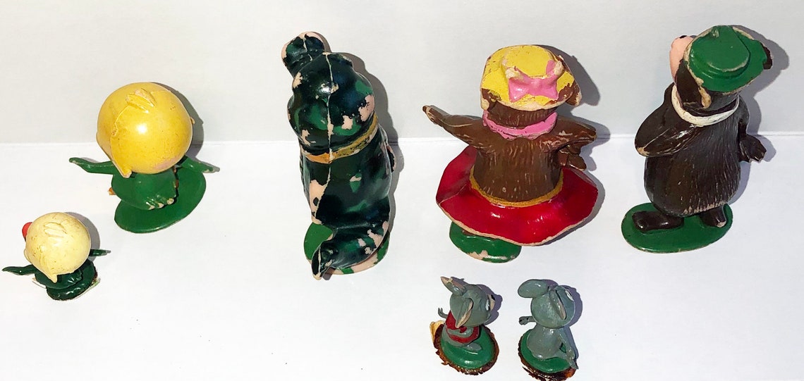 Vintage LARGER MARX TINYKINS Large Scale Rare Sized Figures Plastic ...