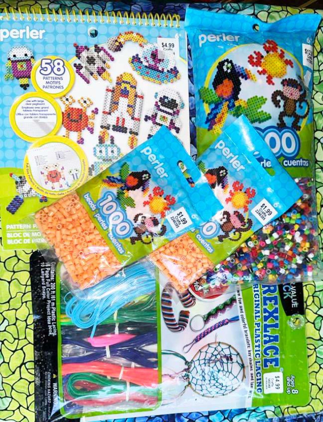 KIDS SUMMER FUN Crafts All New Package 6,000 Perler Beads, Perler ...